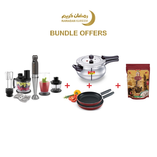 UTC . Prestige Handi Cooker + Fry Pan 24 & 28cm + Sencor Hand Blender ...