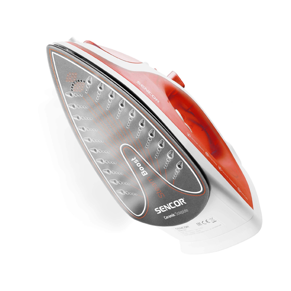 UTC . Sencor Steam Iron SSI5420RD 2200W - RED, Ceramic Soleplate
