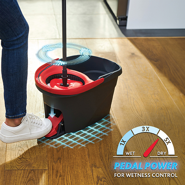 UTC . Vileda Easy Wring & Clean spin mop & bucket set with foot pedal l ...