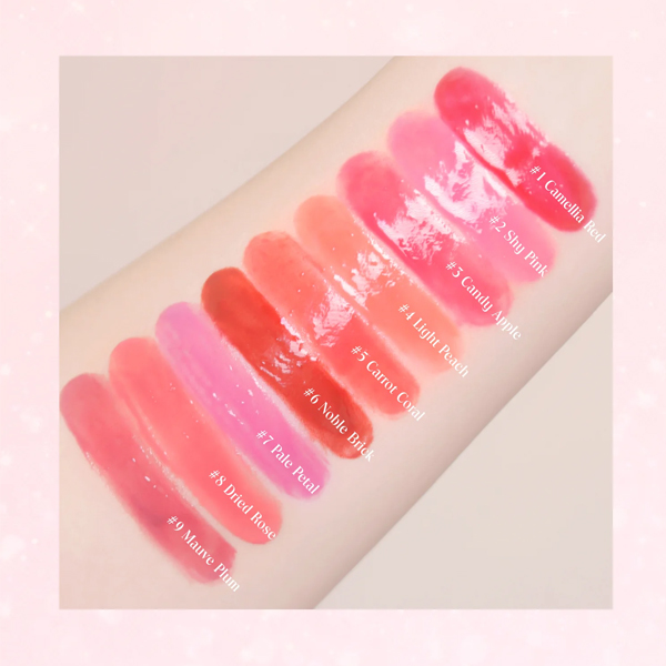 UTC . Veganize Collagen Lip Glass Balm, Camelia Red